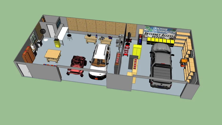 Draft Shop Layout | 3D Warehouse