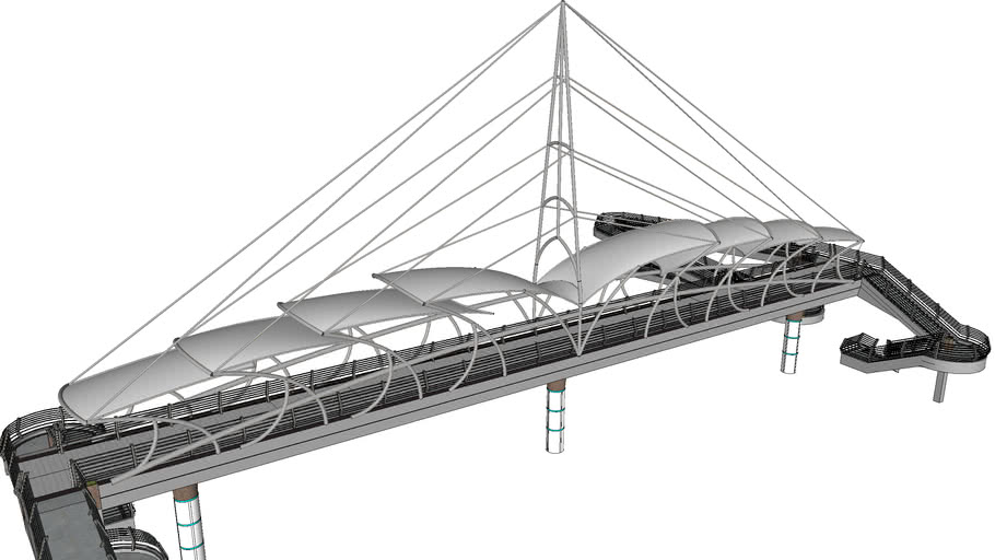 Overhead footbridge | 3D Warehouse