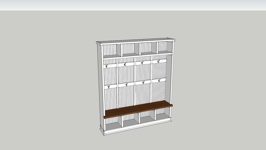 Farmhouse Storage Cubbies | 3D Warehouse