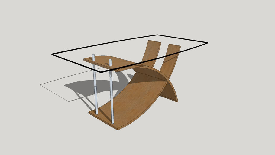 Interlocking Table - Glass top | 3D Warehouse