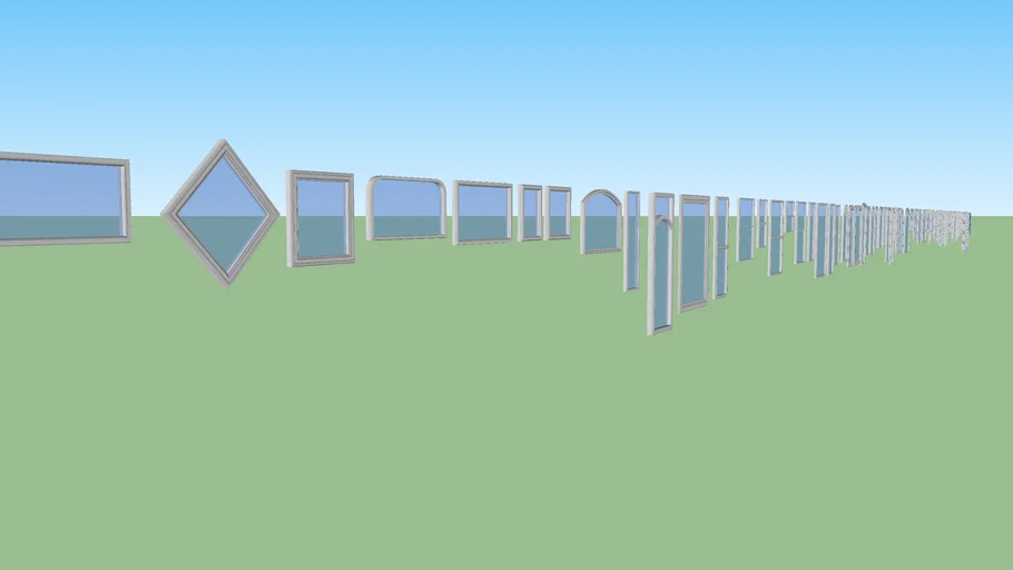 Window frame set 2 | 3D Warehouse