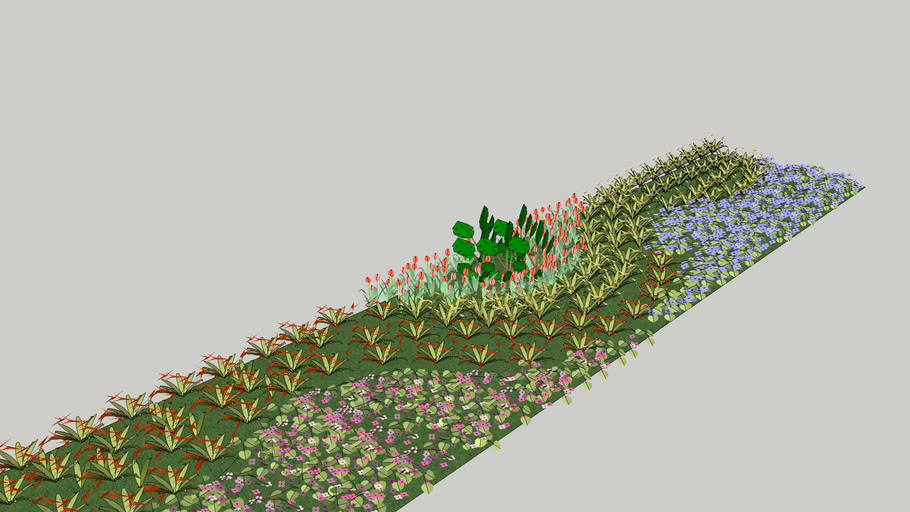 Flower border | 3D Warehouse