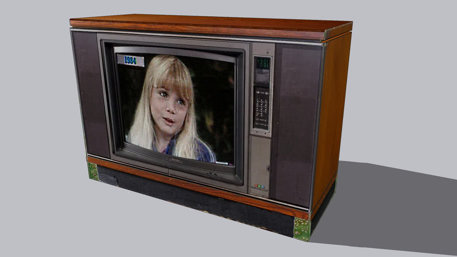 Sony Trinitron Color TV KV-2645RS Poltergeist Vintage 1980 | 3D Warehouse