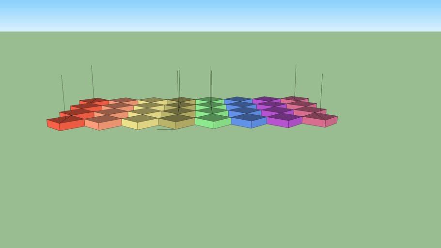 Rainbow element ceiling | 3D Warehouse