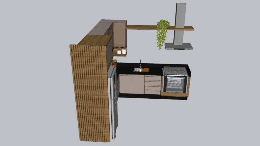 Cozinha em L | 3D Warehouse