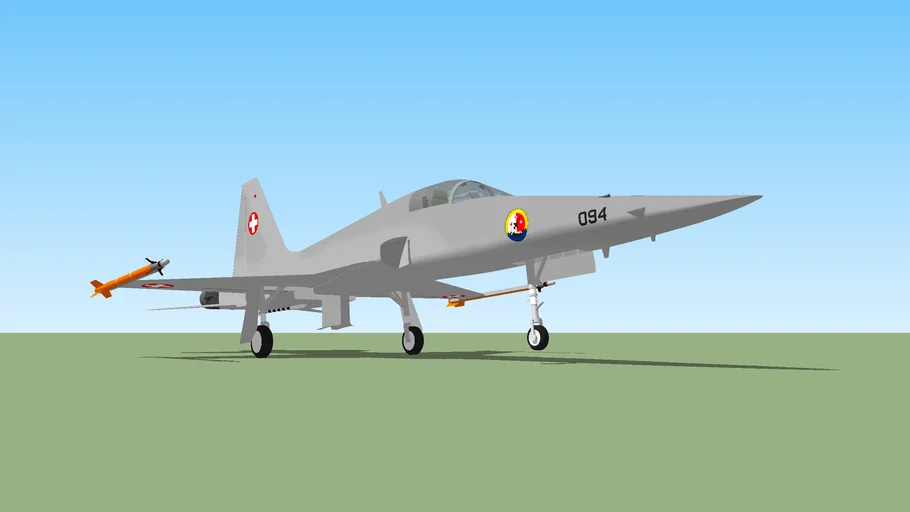 Northrop F-5E Tiger II Swiss Air Force J-3094 | 3D Warehouse