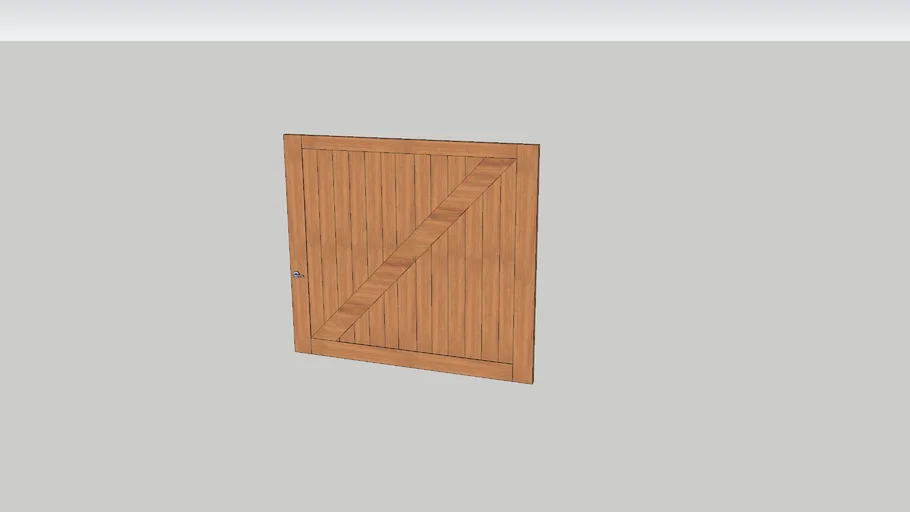 Barn Door With Slash | 3D Warehouse
