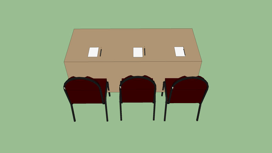 Shool table setup | 3D Warehouse