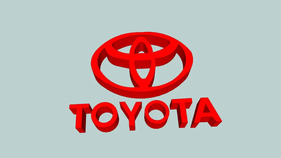 toyota with word - toyota - | 3D Warehouse