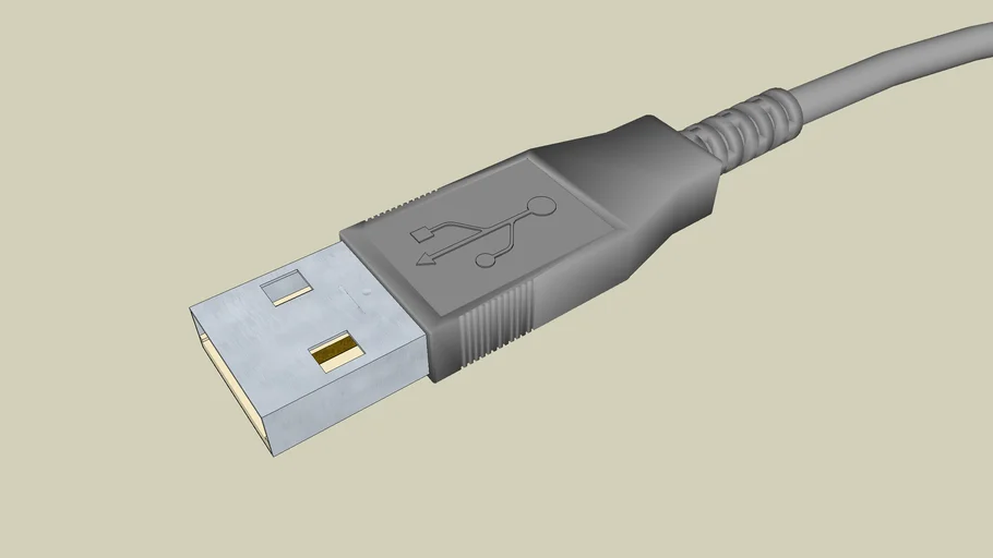 USB TYPE A MALE | 3D Warehouse