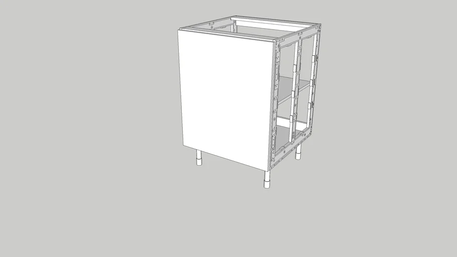 600x715mm kitchen unit | 3D Warehouse