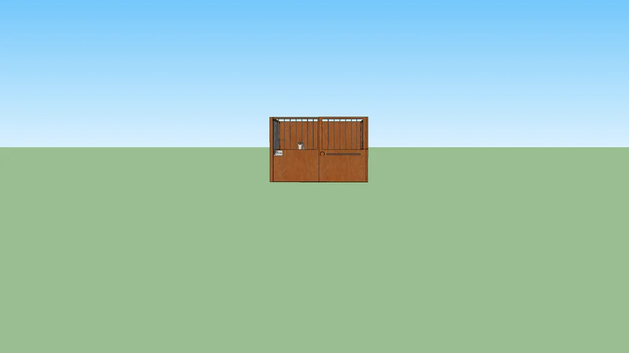 Scale Model Horse Stall--Furnished | 3D Warehouse