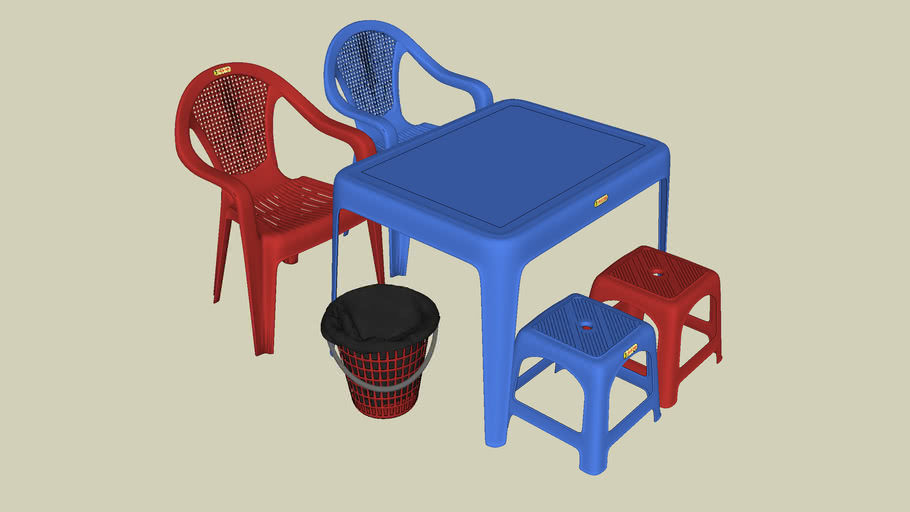 ban ghe nhua | 3D Warehouse