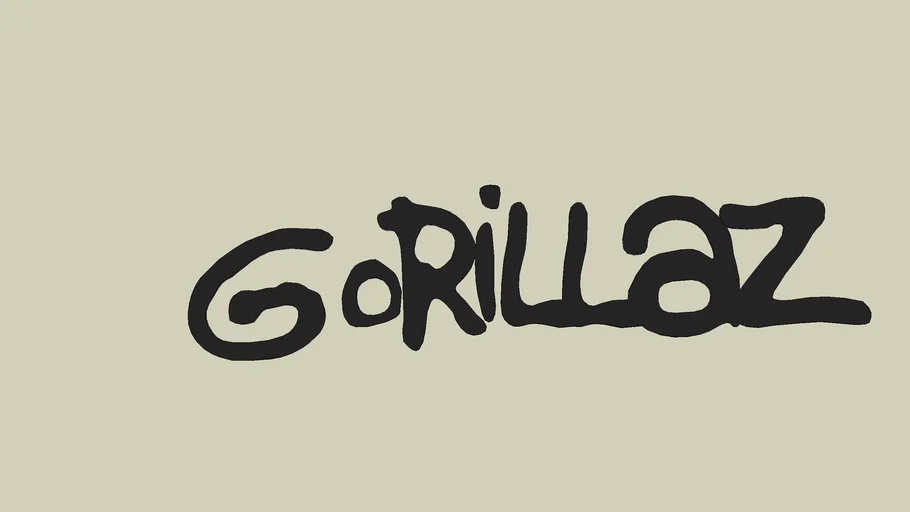 3d Gorillaz Logo My 3D Version Of Murdoc Niccals And 2D From