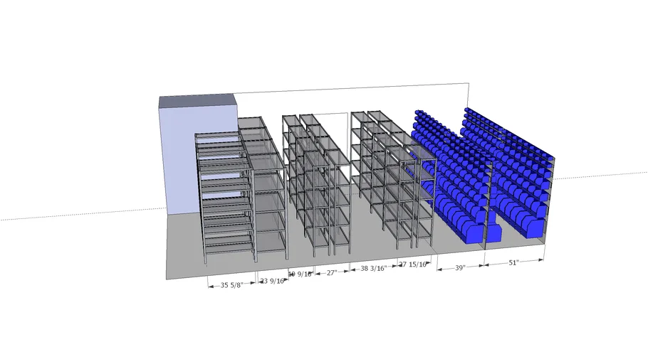 storage layout | 3D Warehouse