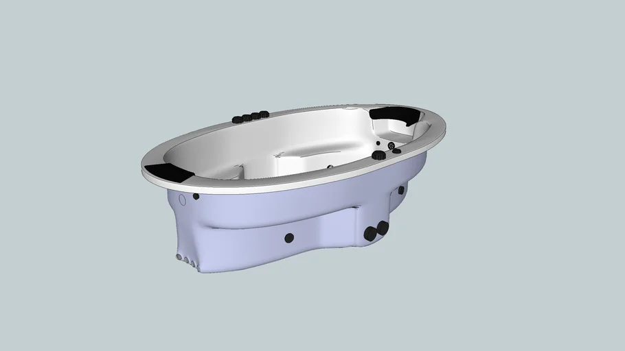 Oval Necksage - Indoor Spa Bath - Endless Spas | 3D Warehouse