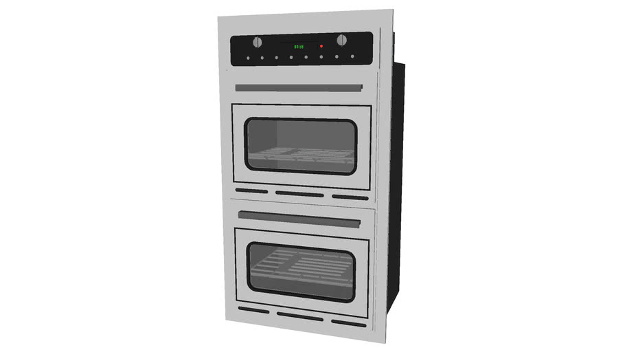 Kitchen Oven for Wall Double 30in - Detailed | 3D Warehouse