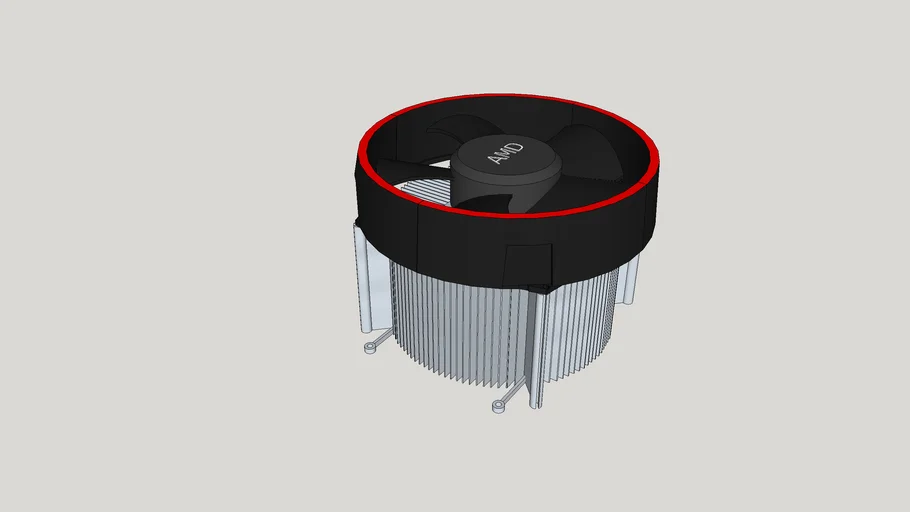 AMD Wraith Spire CPU Cooler | 3D Warehouse