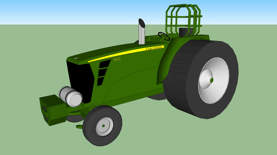 John Deere Pulling Tractor | 3D Warehouse