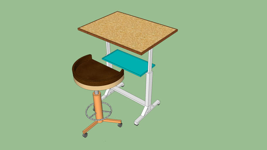 Studio Drafting Table set | 3D Warehouse