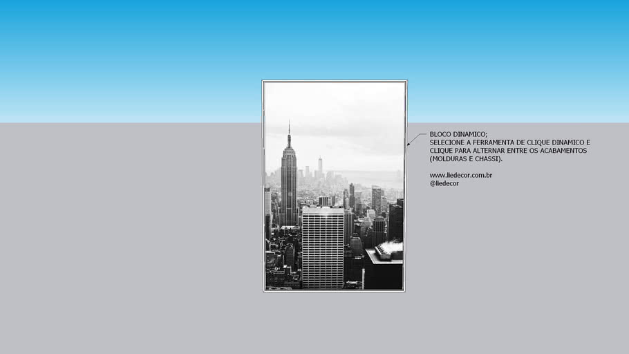Quadro em tela canvas. Nova Iorque arranha-céus parte 2 | 3D Warehouse