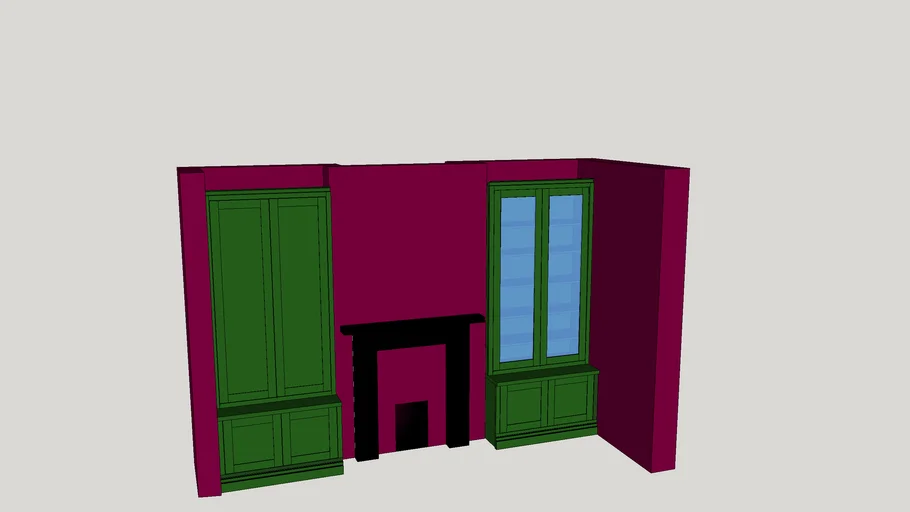 Redikin all green door on | 3D Warehouse
