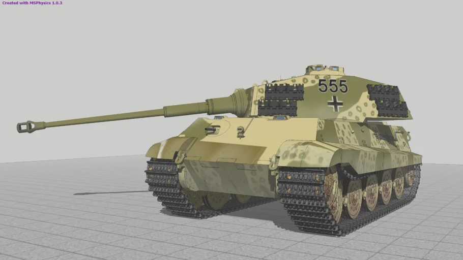 Sketchup-Msfísica.Panzer VI Ausf. B Tigre II | 3D Warehouse
