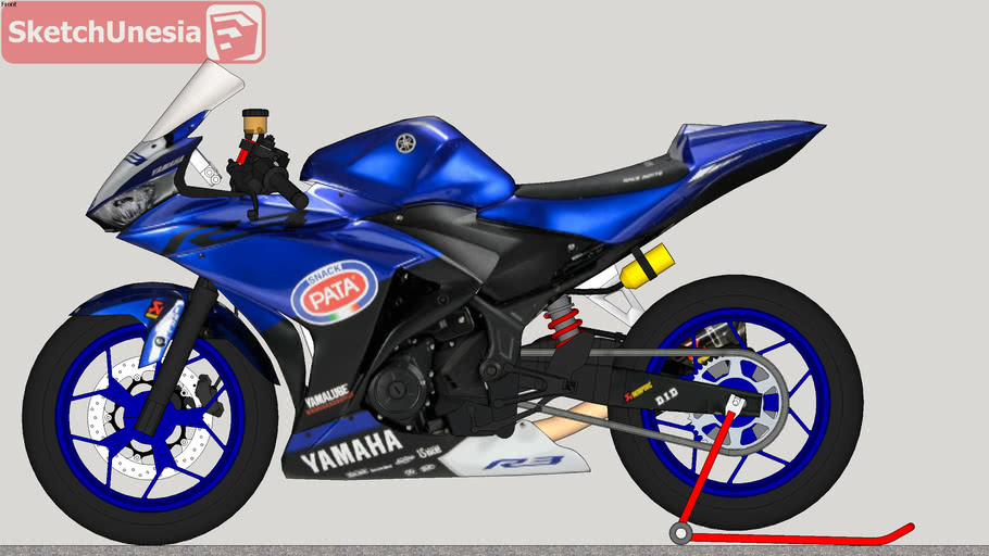 YAMAHA R3 WSS 300 2017 | 3D Warehouse