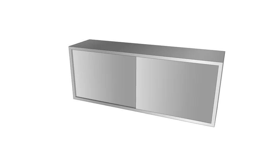 armario inox superior correr 1,5x0,4x0,6 m | 3D Warehouse