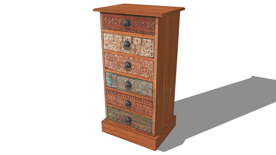 SEMAINIER CALCUTTA, Maisons du monde. Réf: 138921 Prix:229,90 | 3D Warehouse