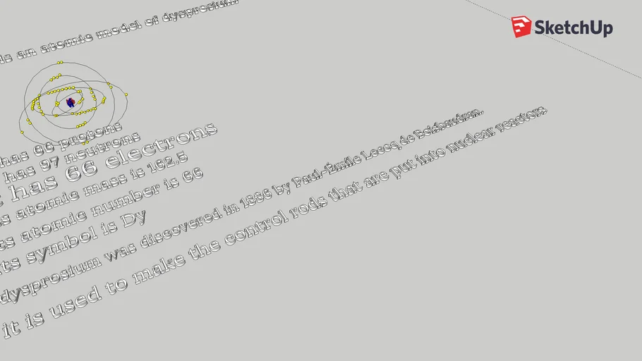 dysprosium model with atomic information | 3D Warehouse