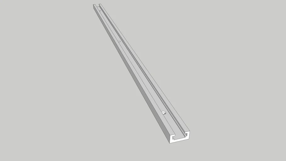 T-track Alu 500mm Gray | 3D Warehouse