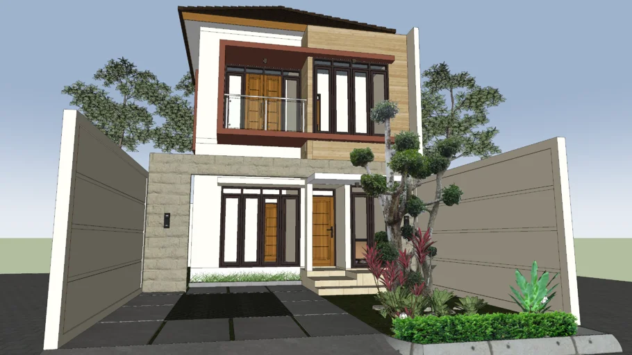 rumah minimalis 2 lantai | 3D Warehouse