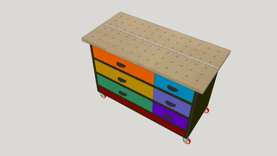 MFT 3 style work table | 3D Warehouse