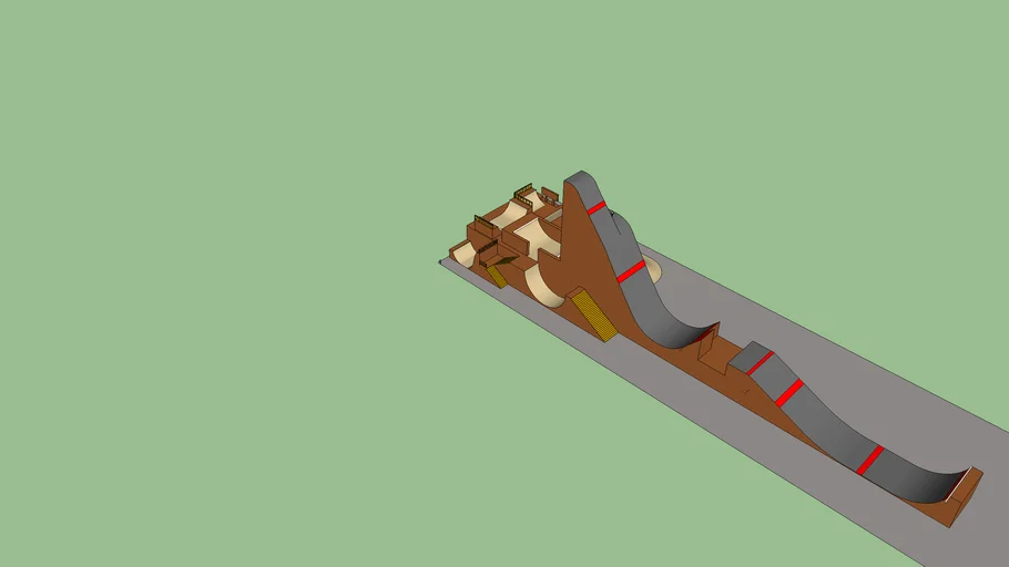 skatepark with mega ramp | 3D Warehouse