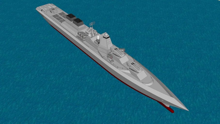 Modern Destroyer Ship