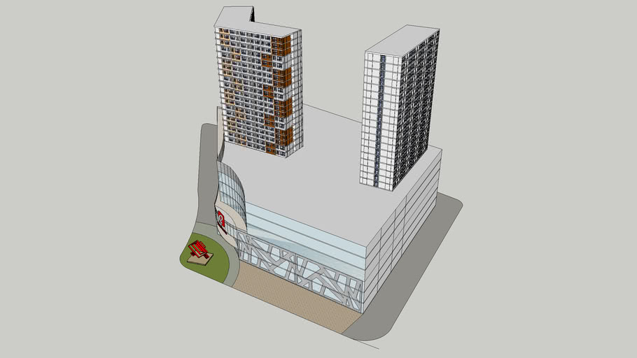 mixed-use building | 3D Warehouse