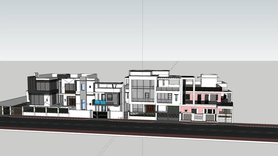 3 Storey Residential Building | 3D Warehouse