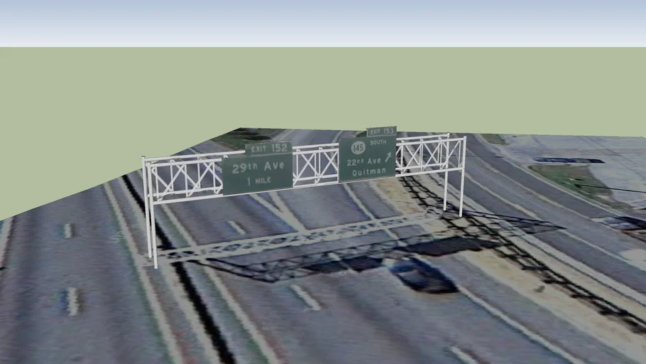 Exit 153 I-20 West | 3D Warehouse