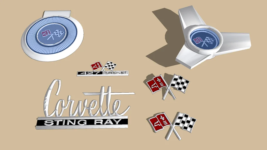 Corvette Emblems | 3D Warehouse