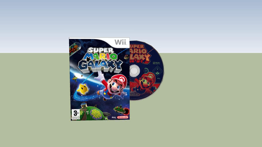 super mario galaxy box + Disc | 3D Warehouse