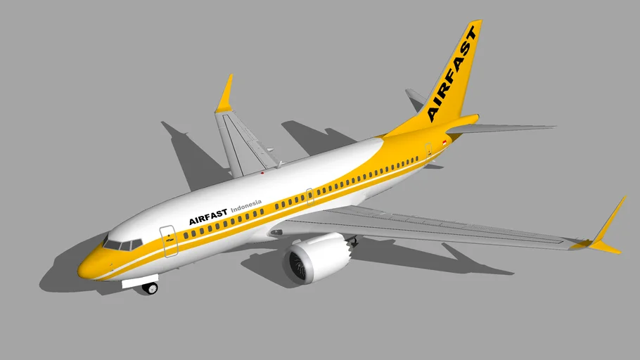 Airfast Indonesia Boeing 737-MAX 7 | 3D Warehouse