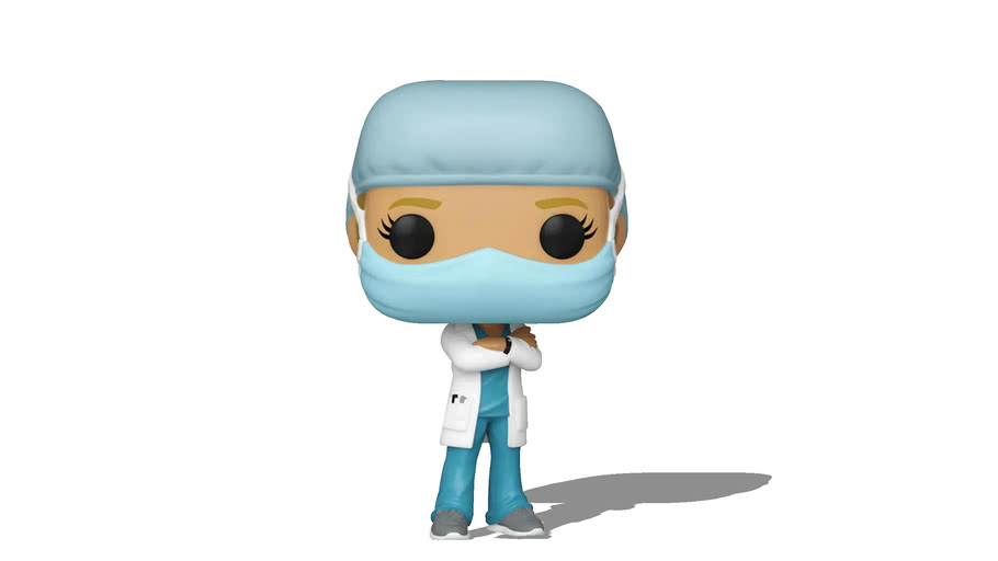 Funko Pop Heroes Front Line Worker Female | 3D Warehouse