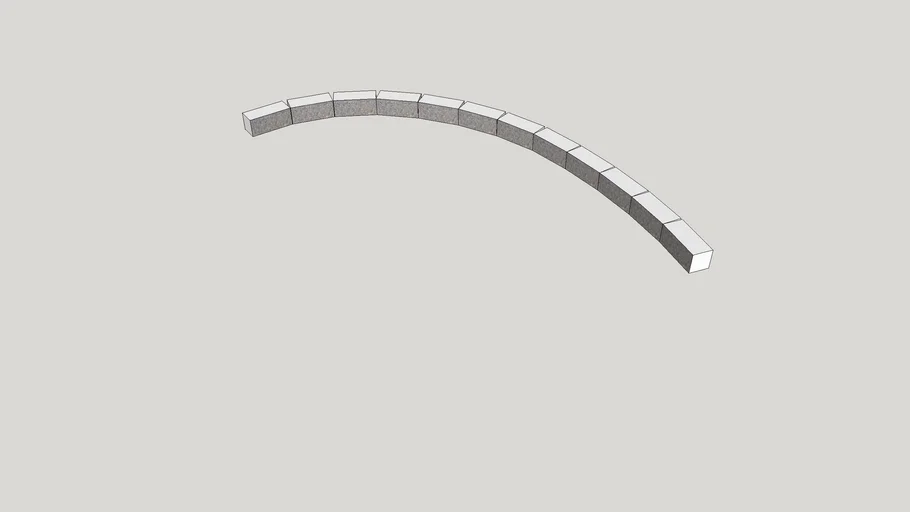 segmental curve for blocks | 3D Warehouse