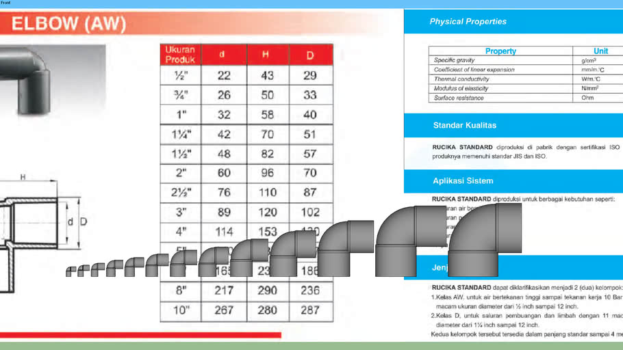 Rucika Standard Elbow (AW) | 3D Warehouse