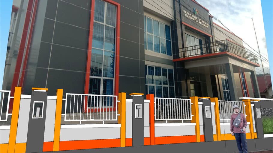 Pagar Kantor | 3D Warehouse