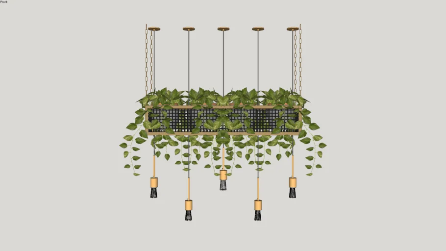 LUMINÁRIA COM PLANTAS | 3D Warehouse