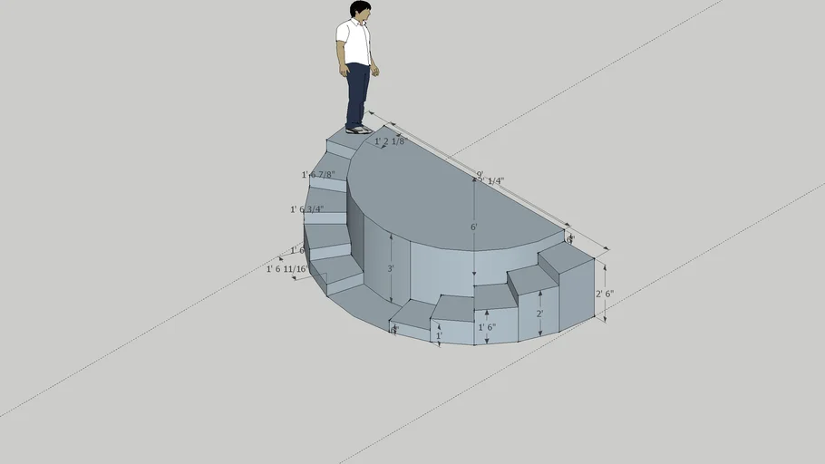 Circular Staircase V1.0 | 3D Warehouse