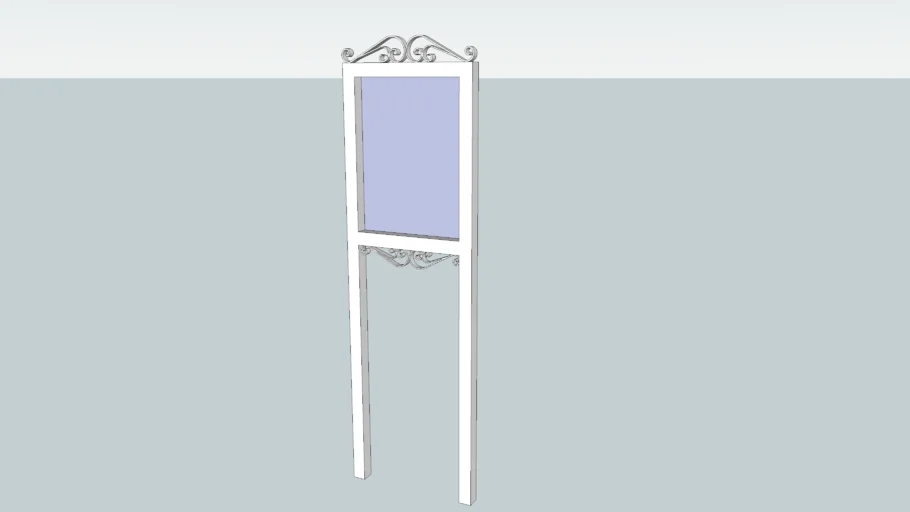 Custom Narrow Post and Panel | 3D Warehouse