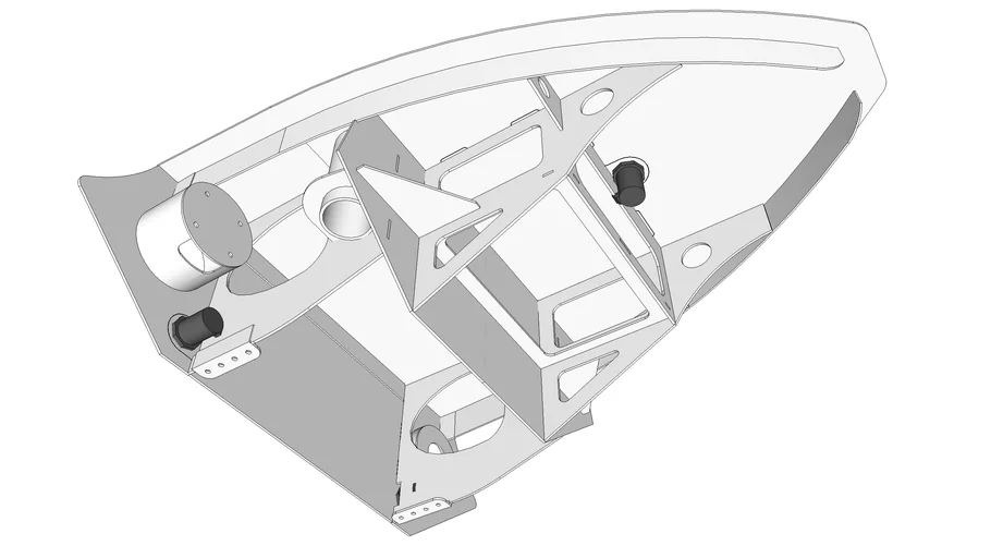 Battery and gas tank housing for a Dingy | 3D Warehouse